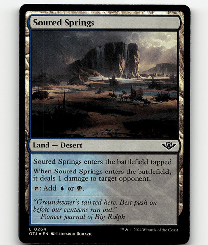 FOIL - MTG Soured Springs 264 - Outlaws of Thunder Junction | eBay