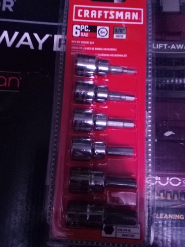 CRAFTSMAN Hex Bit Socket Set, SAE, 6-Piece CMMT34447 - NEW | eBay