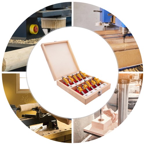 Carbide Coated Crown Molding Router Bit Set 1/2"Shank Woodworking ...