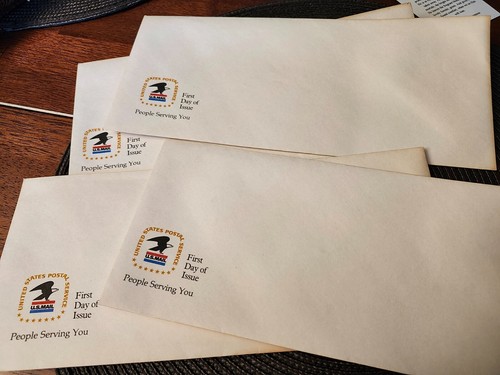 4 Vtg Oversized USPS Mail First Day Of Issue Envelopes Lot “People ...