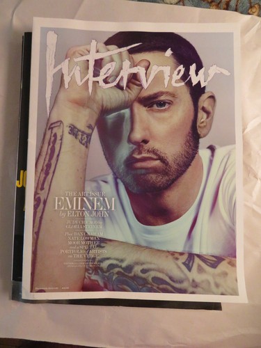 *INTERVIEW Magazine, EMINEM by ELTON JOHN, JUDY CHICAGO, Dan Graham ...
