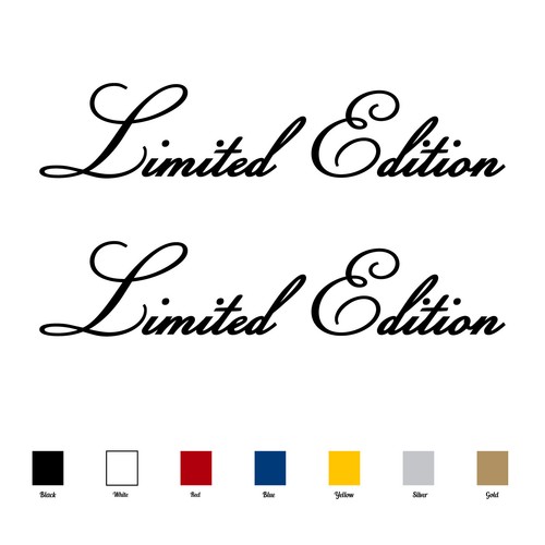 (2x) Limited Edition Decal Vinyl Sticker Emblem for Car Bike | eBay