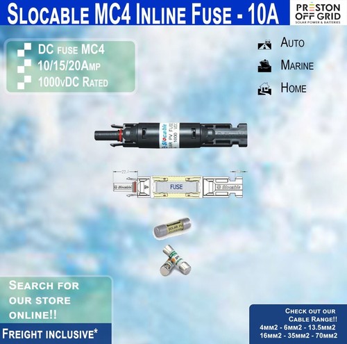 MC4 Inline Fuse Holder + 10amp Fuse | eBay Australia