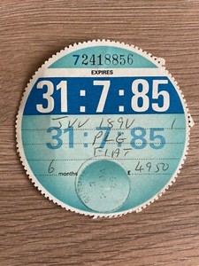 Original Tax Disc for sale | eBay