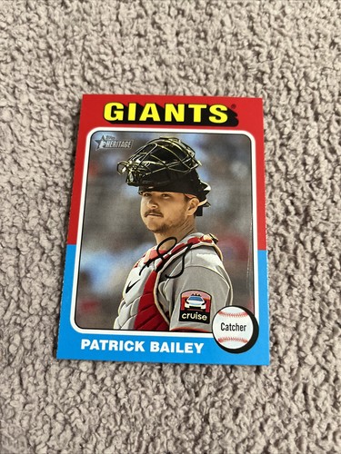 Patrick Bailey 2024 Topps Heritage 403 San Francisco Giants Baseball ...