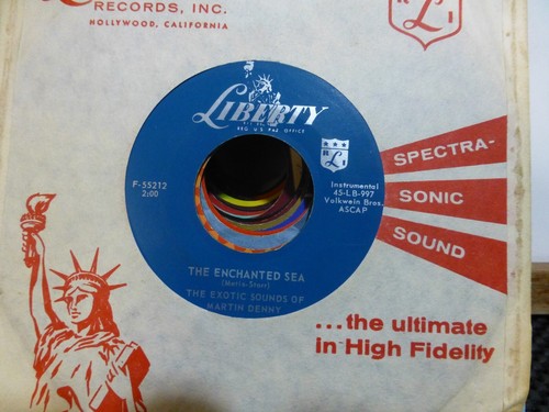 MARTIN DENNY THE ENCHANTED SEA & STRANGERS IN PARADISE EXC 45 | eBay