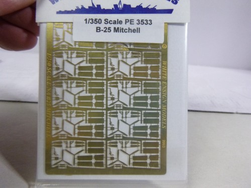 1/350 WHITE ENSIGN- Photo Etch Detail Set-B-25 MITCHELL FOR 10 PLANES ...