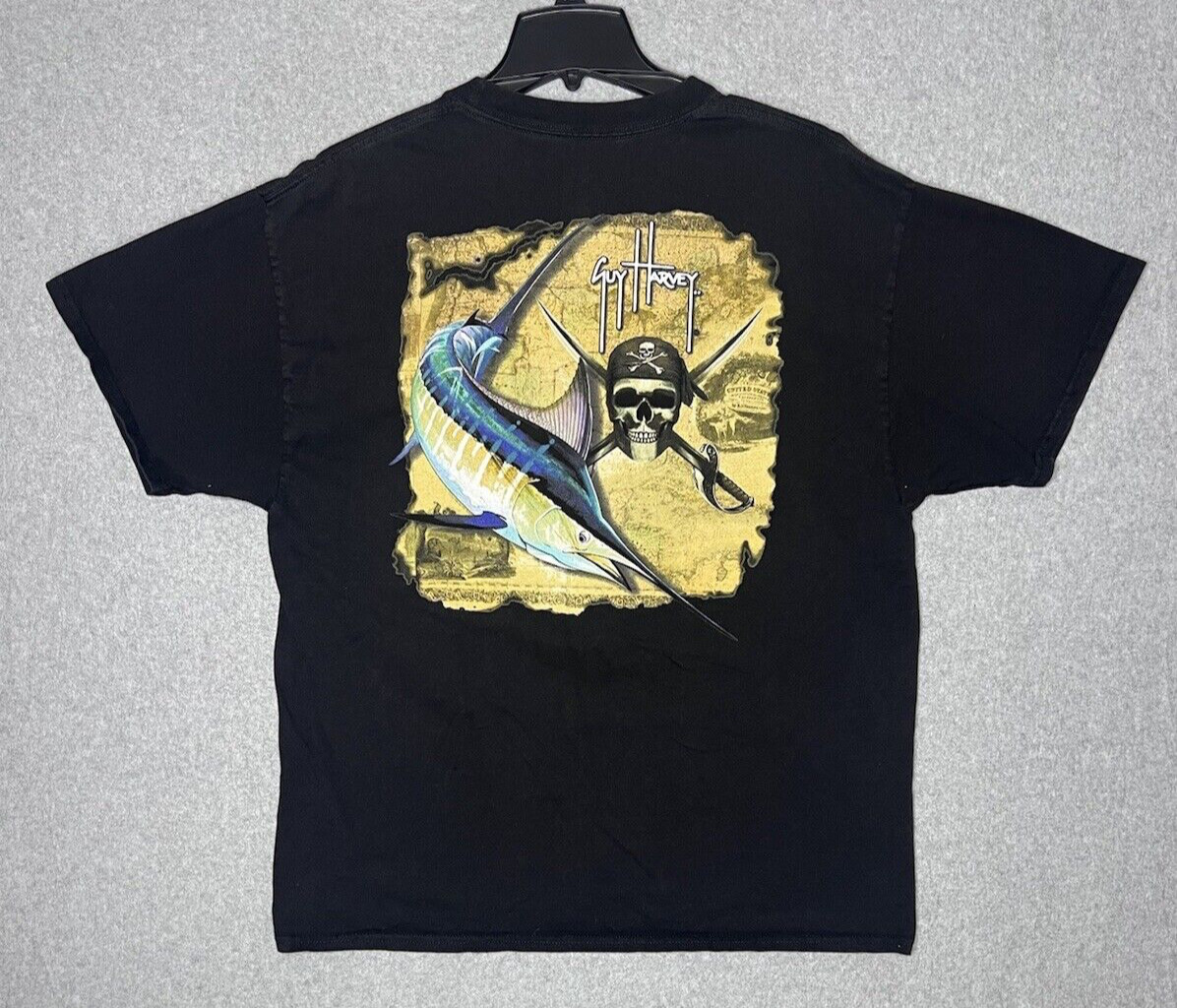 Camisa De Manga Larga Con Diseño De Pez Espada De Guy Harvey Guy