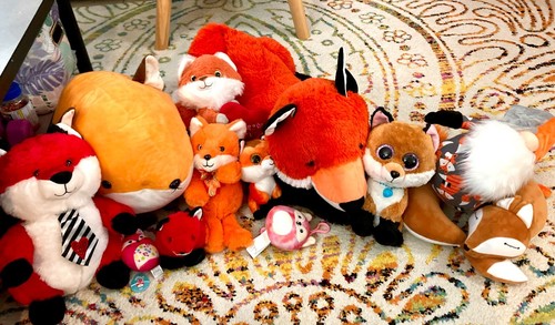 XXL FOX PLUSH BUNDLE (12 Foxes different sizes COLLECTION) | eBay