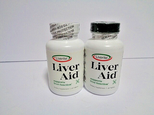 2 Liverite Liver Aid Liver Support 60x2=120 Tablets 11/26 & 1/27 | eBay