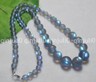 Flash 6-12mm Gray Gleamy Rainbow Moonstone Round Gems Beads Necklaces ...