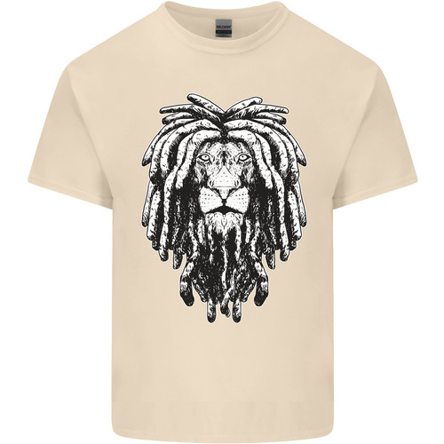 A Rasta Lion With Dreadlocks Jamaica Reggae Mens Cotton T-Shirt Tee Top ...