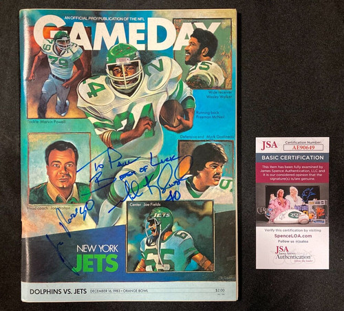 JOE ROSE & MIKE KOZLOWSKI HAND SIGNED AUTO GAMEDAY MAGAZINE W/JSA COA ...