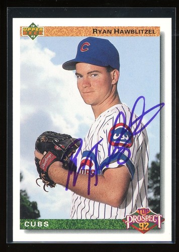 1992 Upper Deck RYAN HAWBLITZEL Signed Card autograph AUTO CUBS | eBay