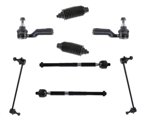 Front Sway Bar Stabilizer Links and Tie Rods Links For 2013-2019 Ford ...