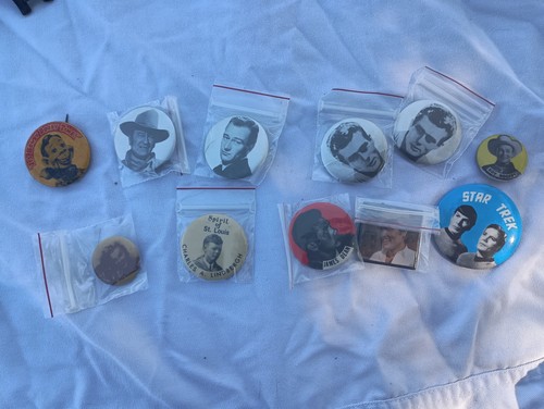 John Wayne James Dean Movie Actor 11 Pin Button Badges lot | eBay