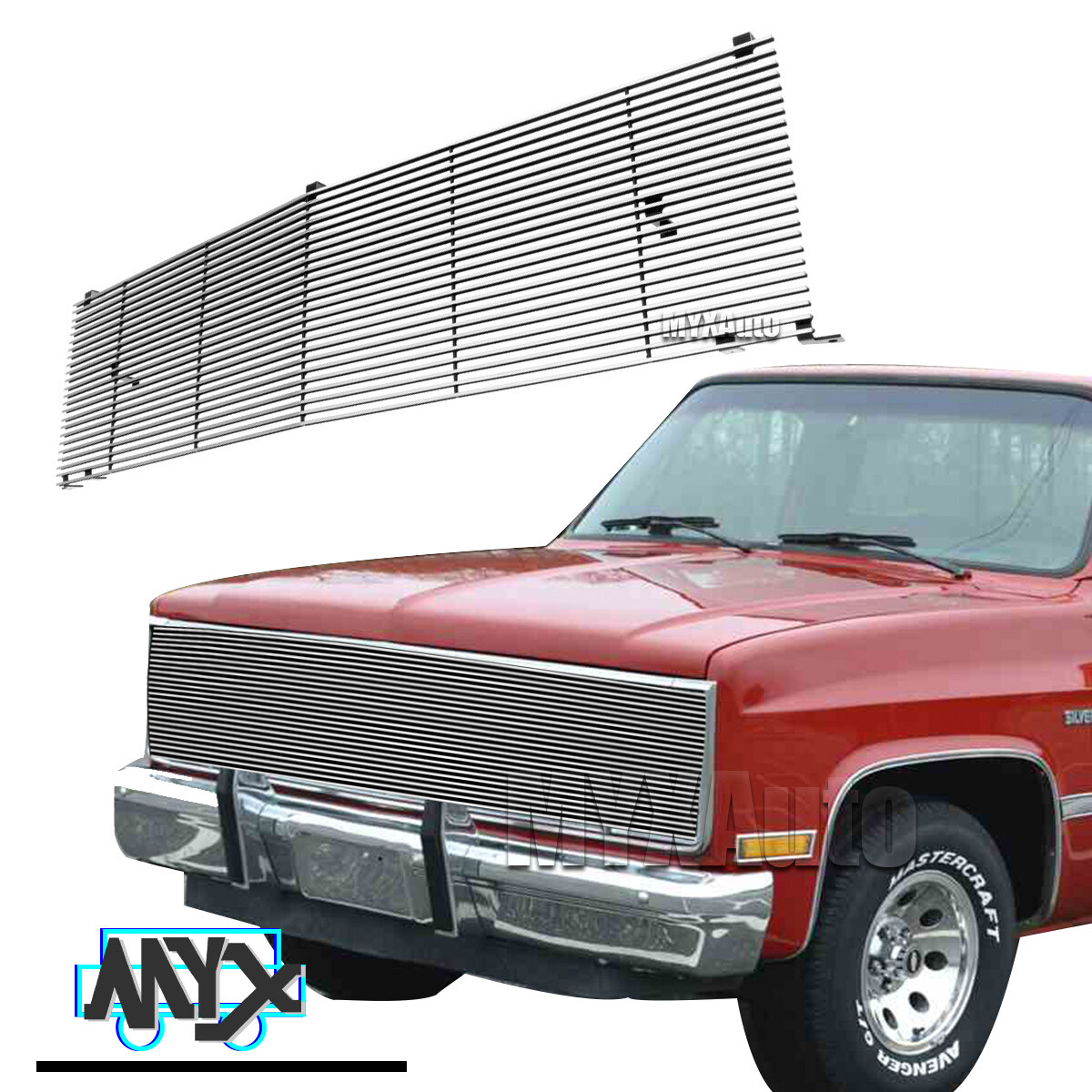 1981-1988 Chevy Silverado 1500 Regular Phantom Stainless Black Billet ...