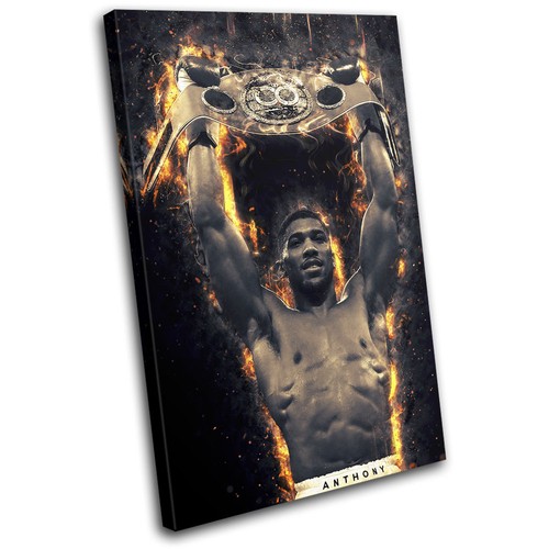 Boxing Anthony Joshua Champion Sports SINGLE CANVAS WALL ART Picture ...