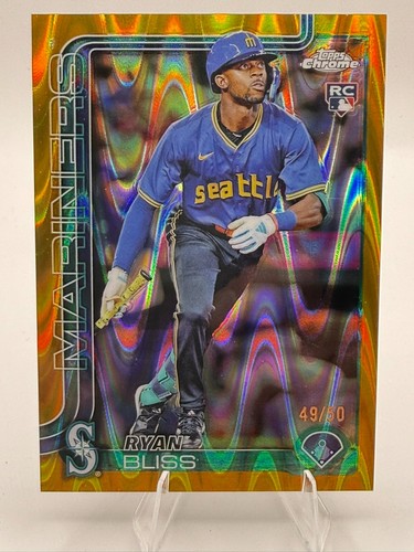 2025 Topps Chrome - Ryan Bliss #37 Gold RayWave Refractor (RC) /50 | eBay