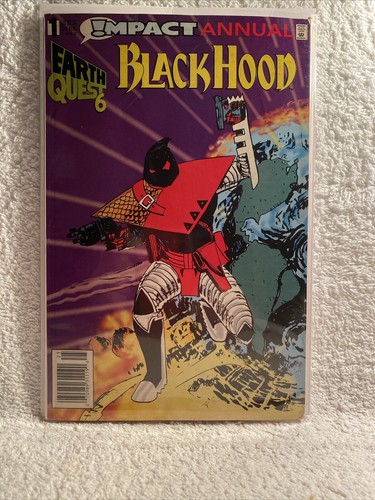 DC IMPACT COMICS EARTH QUEST 6 BLACKHOOD ANNUAL #1 | eBay