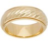 Technibond Polished Shiny Band Ring 14K Yellow Gold Clad Silver 925 ...