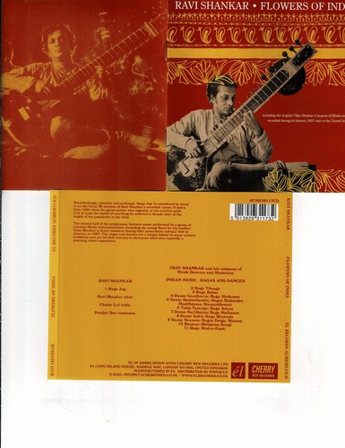 RAVI SHANKAR - FLOWERS OF INDIA (CD 2007) **11 TRACKS** "RAGA JOG ...