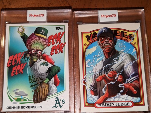Topps Project70 Dennis Eckersley & Aaron Judge by Alex Pardee | eBay
