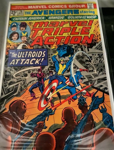 Marvel Triple Action The Avengers Comic No. 28 March 1975 Captain ...