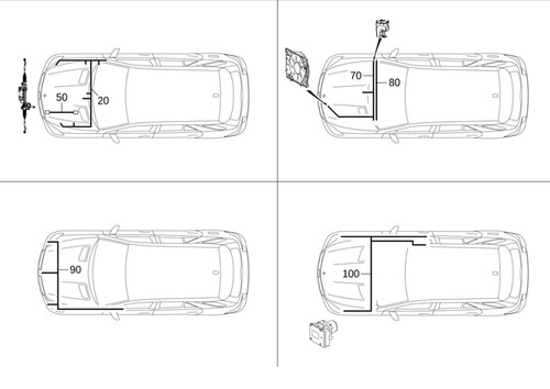Mercedes Benz GLE63 AMG S GLE63 AMG 16-19 Electrical Wiring Harness ...