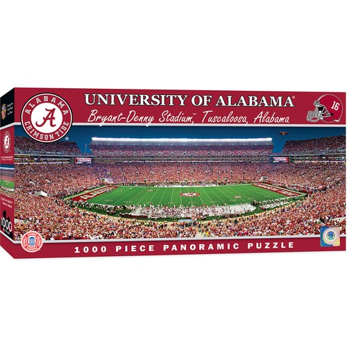 Alabama Crimson Tide 1000 Piece Panoramic Puzzle MasterPieces Licensed ...
