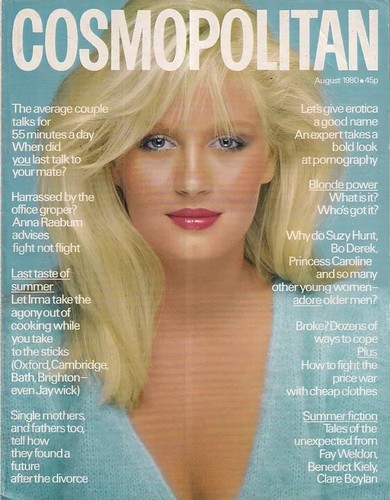 Vtg COSMOPOLITAN UK 1980 BITTEN KNUDSEN CATHERINE DENEUVE KIM ALEXIS ...
