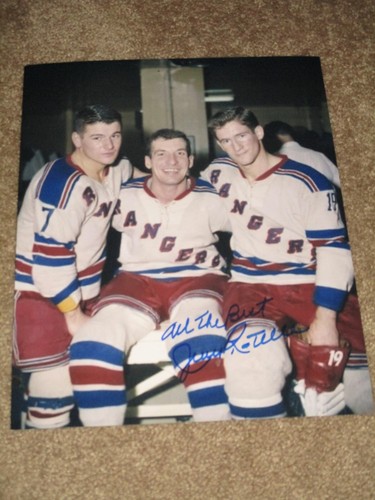 New York Rangers JEAN RATELLE Signed 8x10 Photo HOCKEY HOF AUTOGRAPH 1 ...