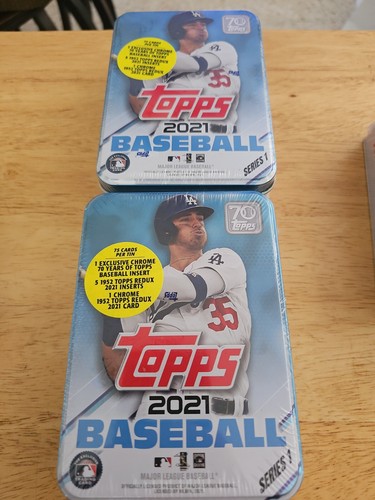 Topps Series 1 2021 Baseball Collectible Tin (2 Of Them) -Pic Shows ...