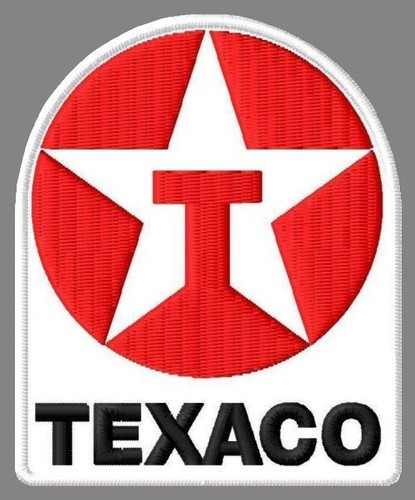 TEXACO EMBROIDERED PATCH IRON/SEW ON 3-1/4" x 2-1/2" MOTORCYCLE RACING ...