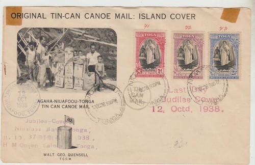 Tonga Tin Can Mail, Multiple Cachets, Jubilee Last Day good condition ...