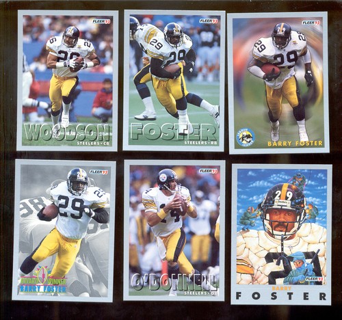 1993 Fleer Pittsburgh Steelers Set ROD WOODSON DERMONTTI DAWSON BARRY ...