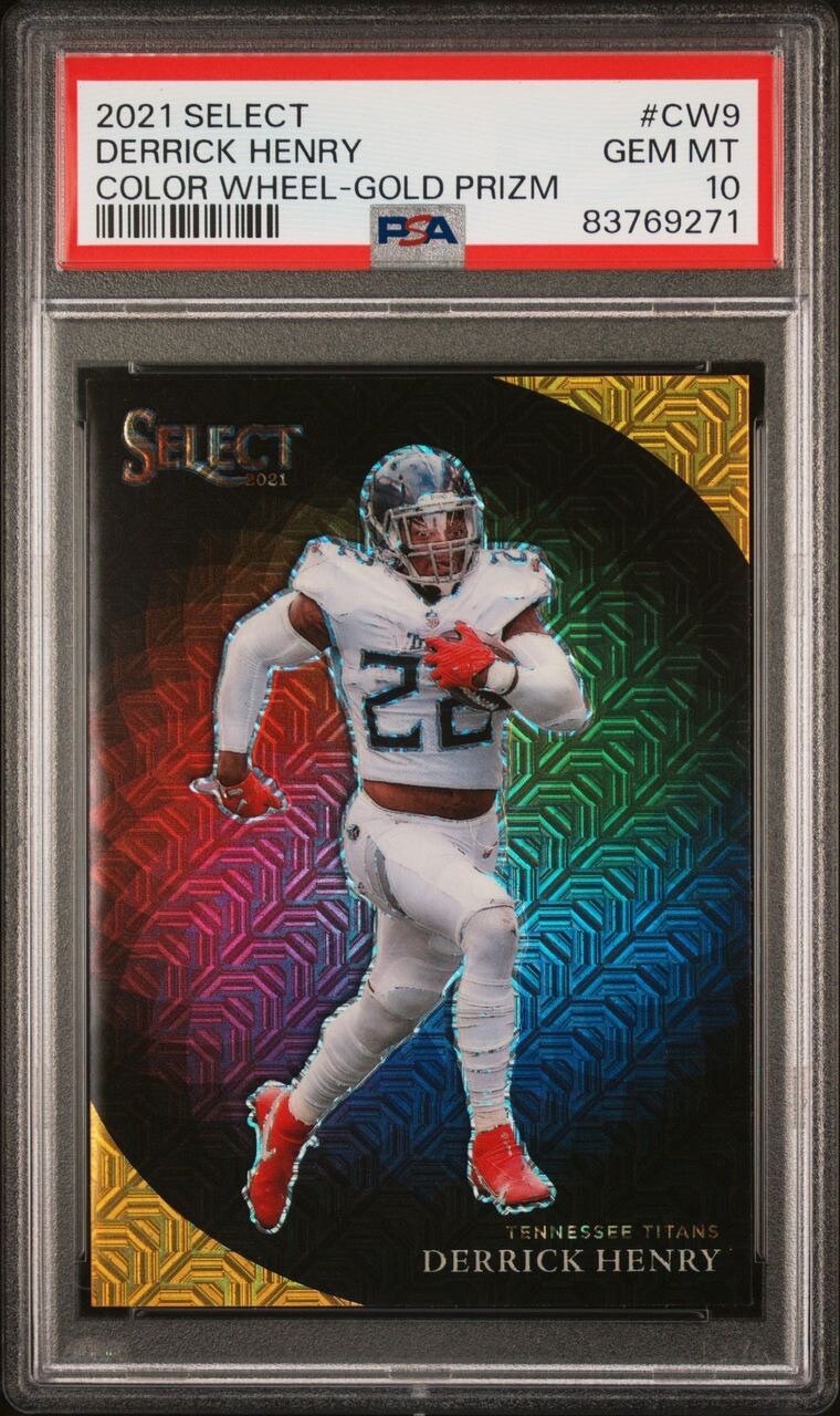 Derrick Henry 2021 Select #CW-9 Color Wheel - Gold /10 Price Guide ...