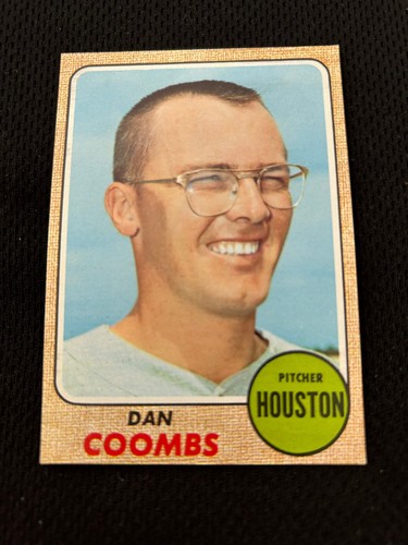 1968 DAN COOMBS HOUSTON ASTROS TOPPS #547 VINTAGE BASEBALL CARD | eBay