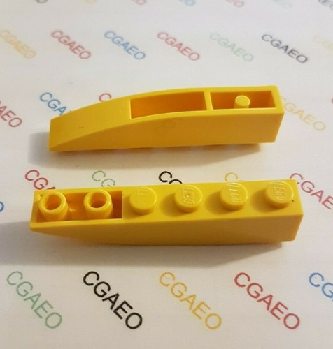 2 X Lego 42023 Slope, Curved 6 x 1 Inverted- Yellow | eBay