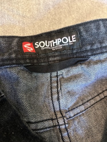Southpole Skater Edgy Relaxed Baggy Jeans Red Tag Hip Hop Black Sz 48 ...