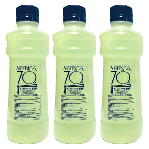 Alcoholado Superior 70 • Bay Rum Alcohol • 3-Pack of 11.8 oz Each ...