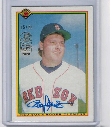 2020 Topps Roger Clemens 1990 Bowman Buy Back Auto #'ed 15/20 | eBay
