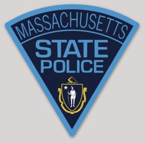 5 Inch Non-Reflective Solid Blue Massachusetts State Police Logo ...