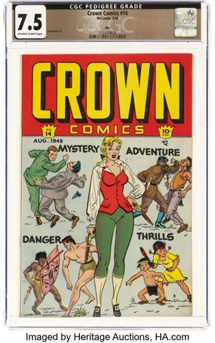 Crown Comics #14 CGC 7.5 Bolle Highest CGC graded McCombs Pedigree Scarce | eBay