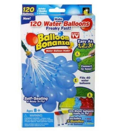 2 Pack Balloon Bonanza Self Sealing Water Balloon Maker 120ct (240ct ...