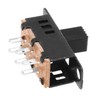 CW SP3T Single Pole 3 Pos. Slide Switch PCB Mount Rated .5 Amp at 125v ...