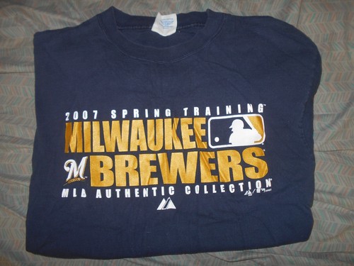 Milwaukee Brewers 2007 Spring Training Mens Medium Shirt | eBay