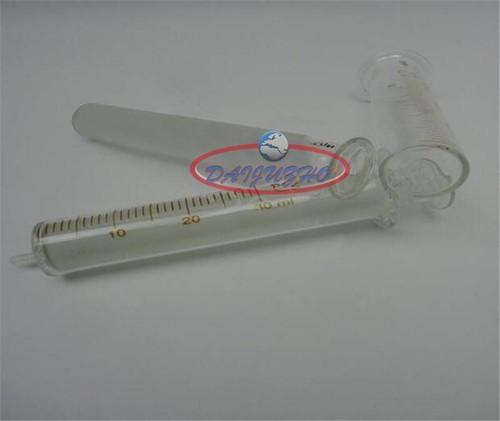 New 1PCS Glass Syringes Glass Sampler Lab 30cc Glassware 30ml | eBay