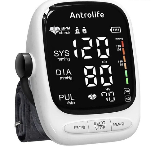 Antrolife Blood Pressure Monitor - Arm Blood Pressure Monitor Color Led ...