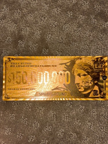 Sprayground Golden Ticket Limited Edition Backpack Tag Accessory | eBay